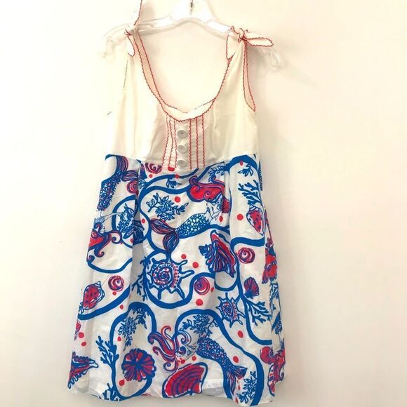 Lilly Pulitzer | Dresses | Lilly Pulitzer 8dress Conch Shells Sea Ocean ...